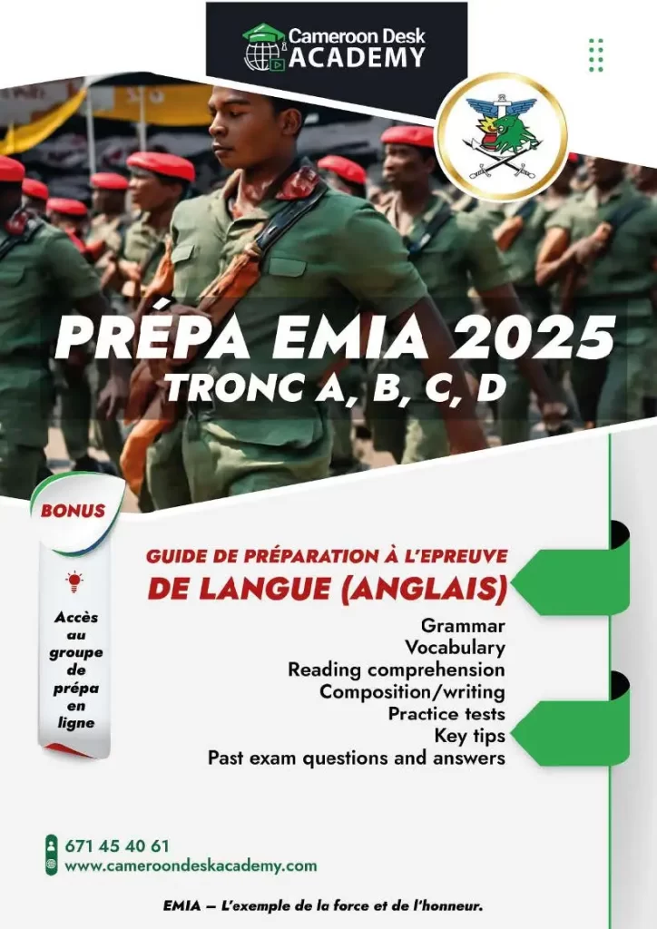 Documents Prépa Concours EMIA - Cameroon Desk Academy